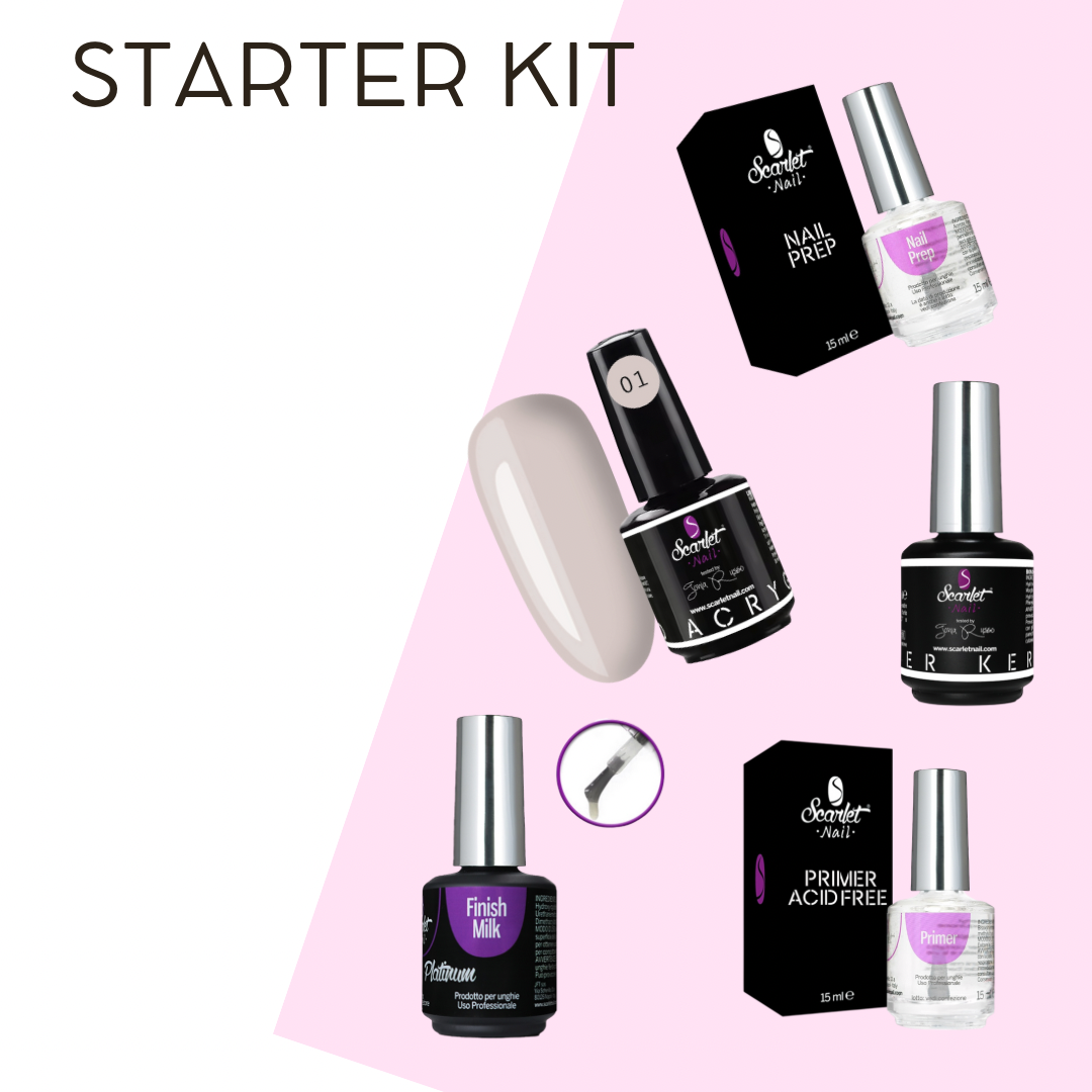 STARTER KIT LIQUID ACRYGEL - Scarlet Nail